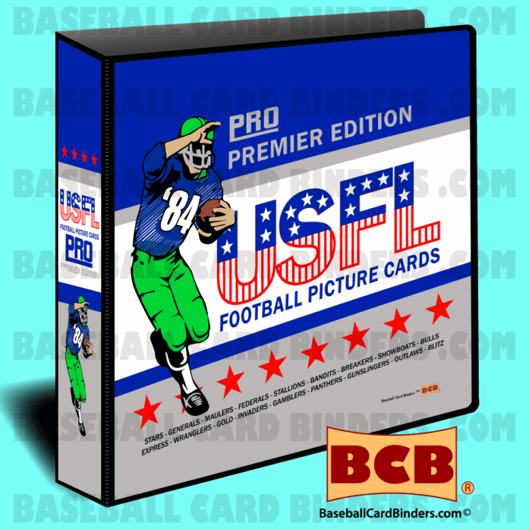 1984-Topps-Style-USFL-Football-Card-Album-Binder – Baseballcard Binders